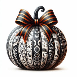 Dark Pumpkin Clipart | Set of 10 | High Quality 300 DPI Jpegs ...