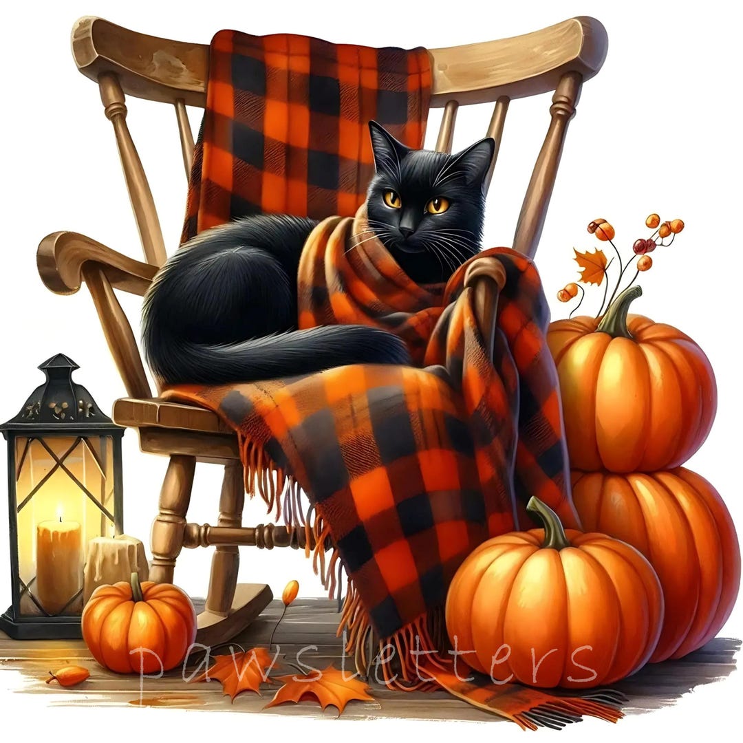 Rustic Autumn Clipart | 10 Fall Lounge Chair JPG, Cosy Harvest Fall ...