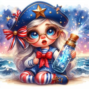 Patriotic Gnome Clipart Bundle, Fourth of July American Pride, 4th of ...