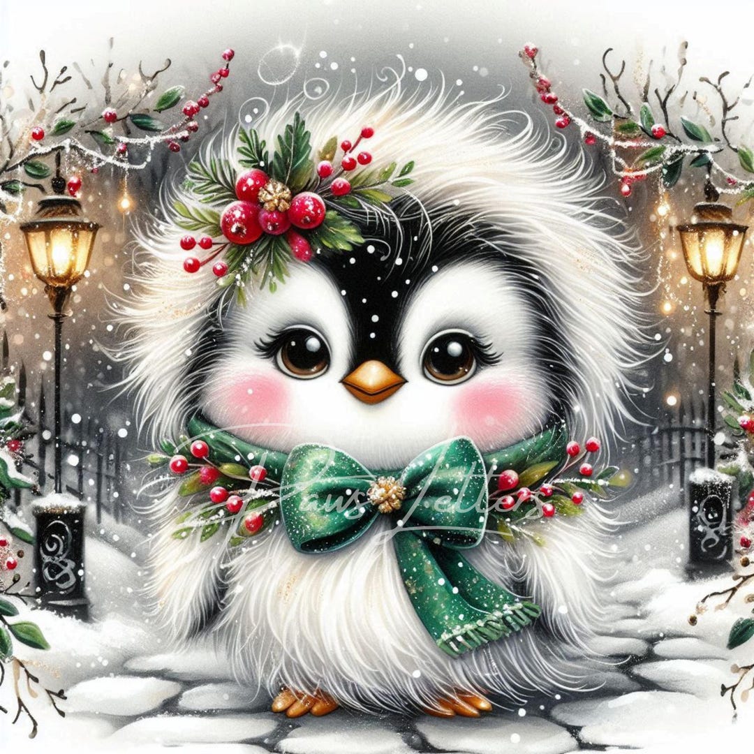 Christmas Animals Clip Art 10 High Res Watercolor Jpgs Winter Animals ...