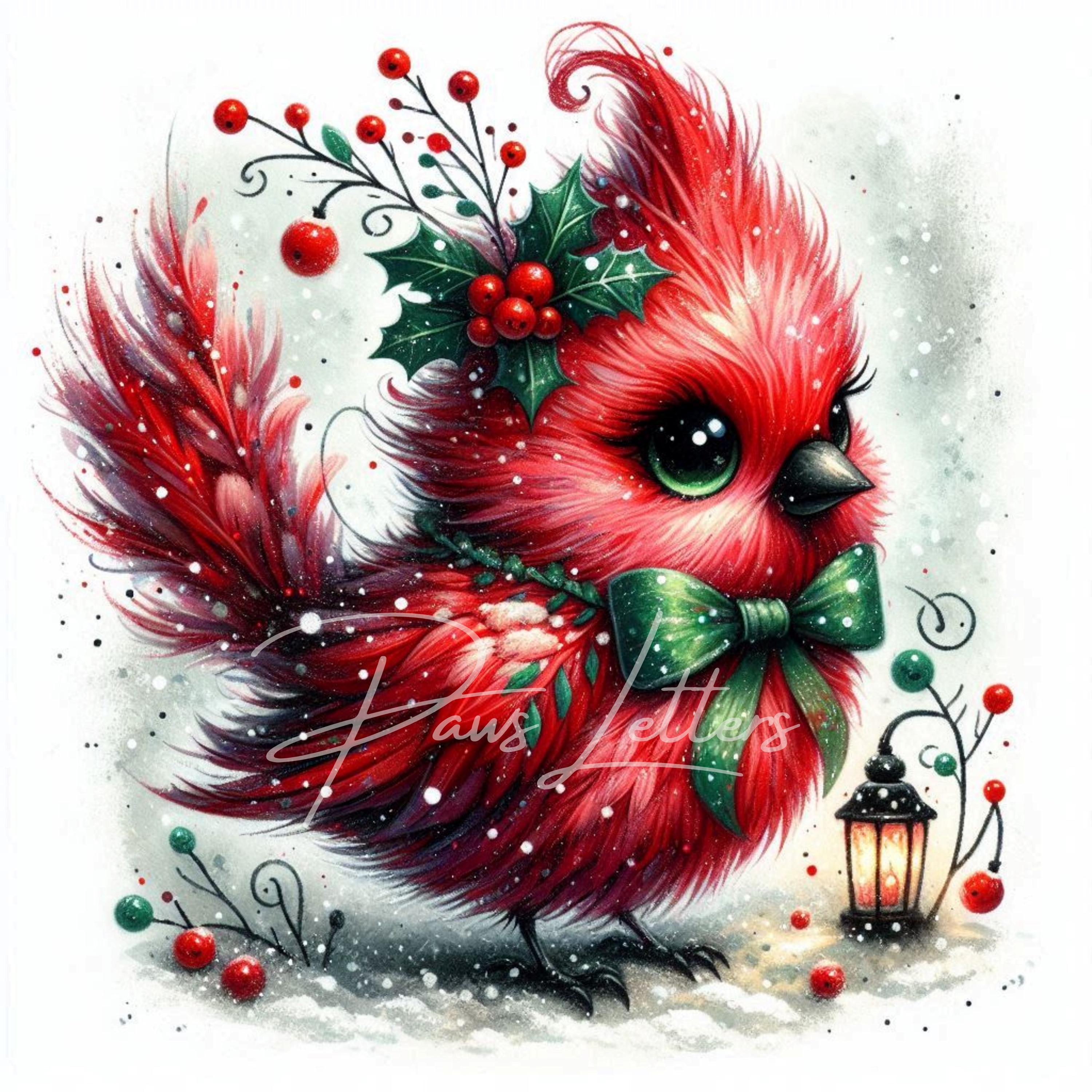 Christmas Animals Clip Art 10 High Res Watercolor Jpgs Winter Animals ...