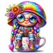 Groovy Hippie Gnome Clipart | Set of 10 | High Quality 300 DPI Jpegs ...
