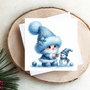 Winter Gnomes Clip Art 10 High Res Watercolor Jpgs for Junk Journal ...