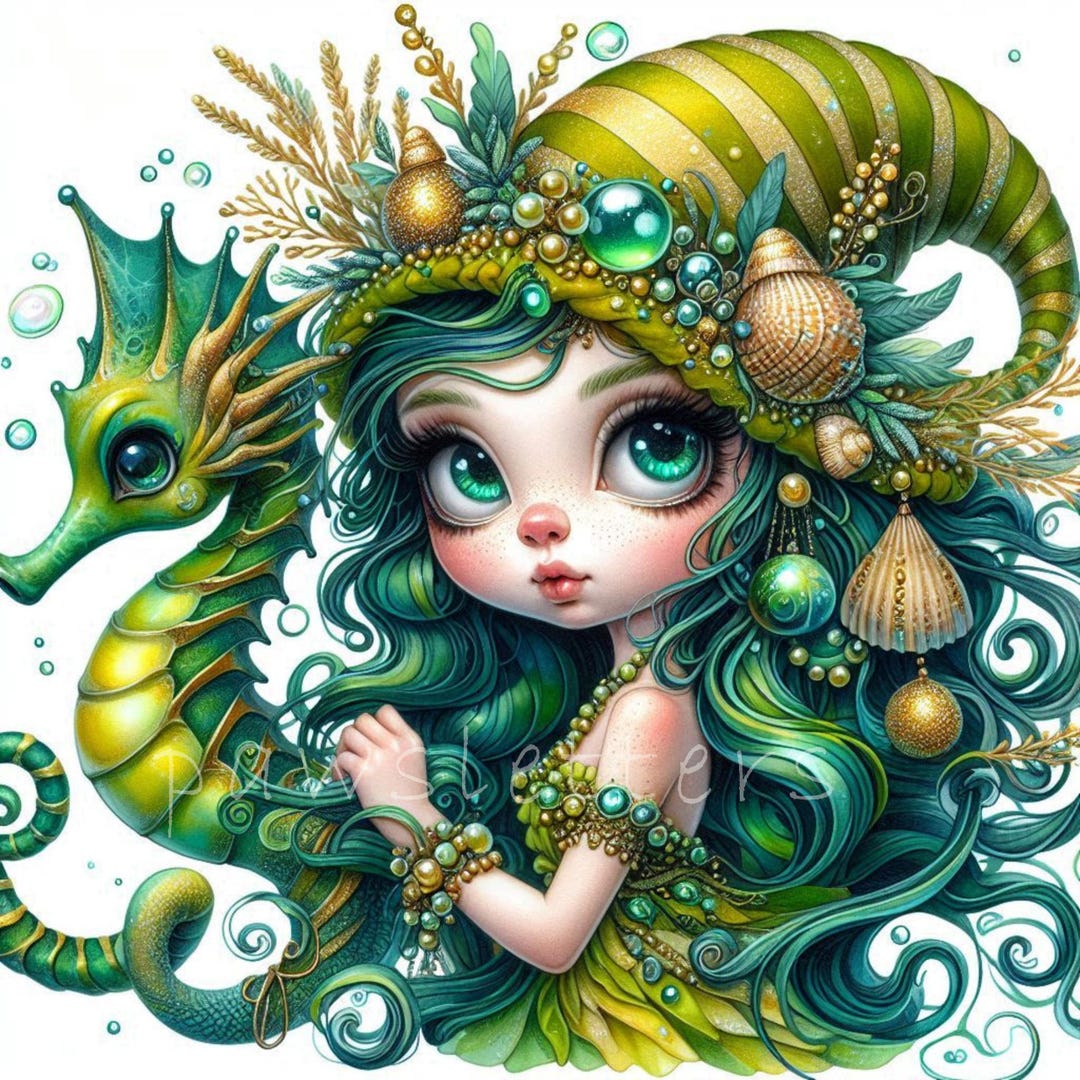 Sea Adventure Gnome Clipart, 10 High Quality Jpgs, Underwater Gnome ...