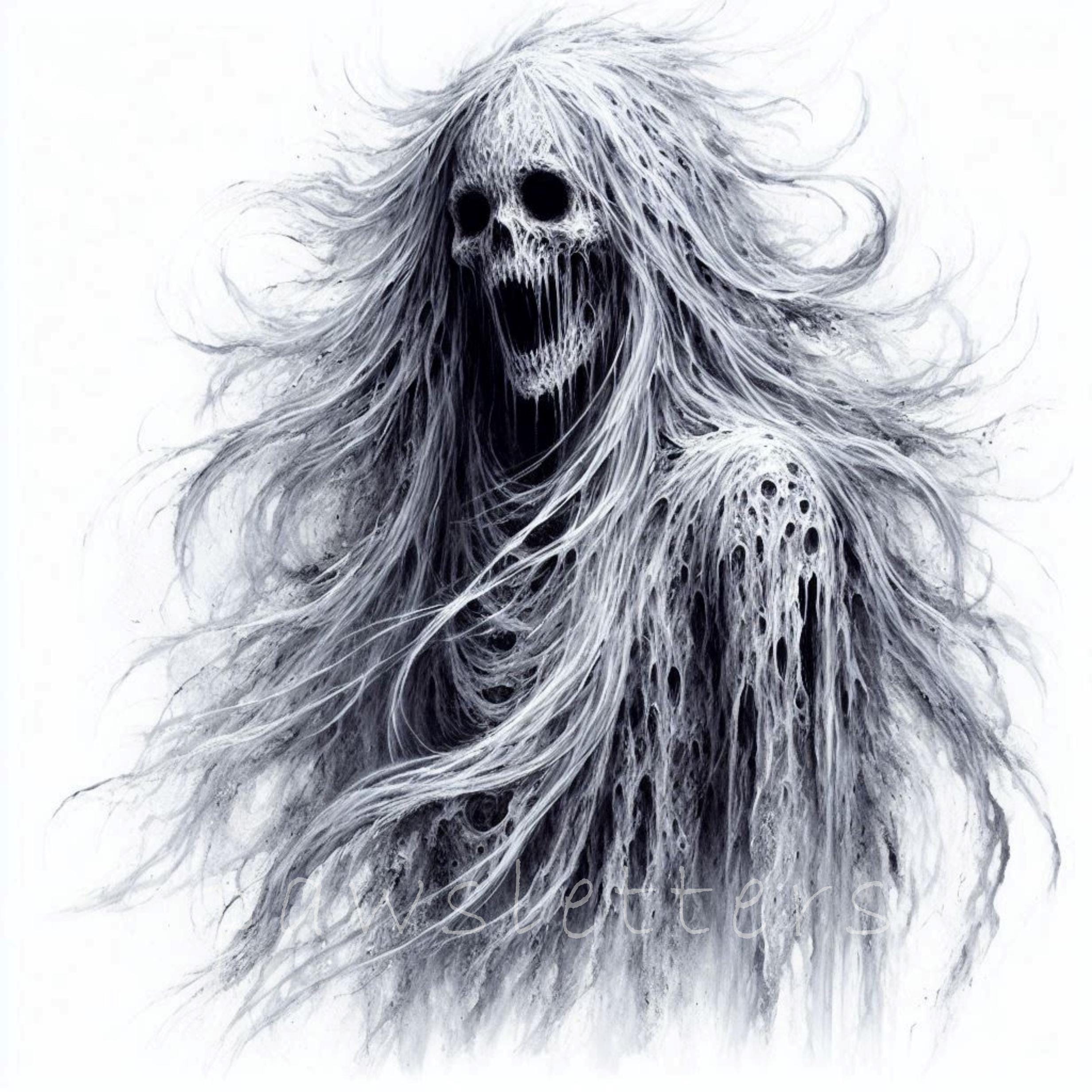 Wailing Banshee Clipart | Set of 10 | High Quality 300 DPI Jpegs ...