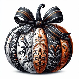 Dark Pumpkin Clipart | Set of 10 | High Quality 300 DPI Jpegs ...