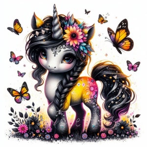 Baby Unicorn Watercolor Clipart | Set of 10 | High Quality 300 DPI ...
