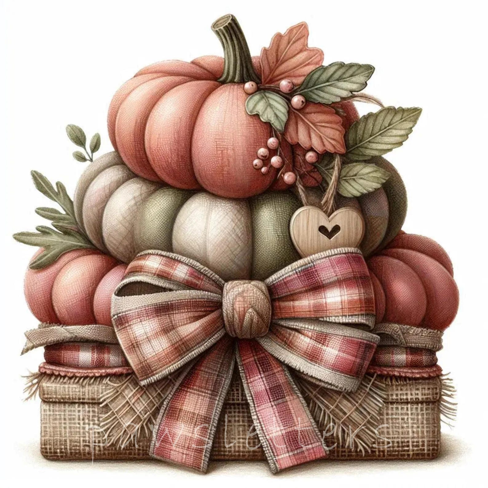 Stacked Pumpkin Clipart | Set of 10 | High Quality 300 DPI Jpegs ...