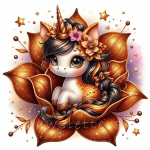 Baby Unicorn Watercolor Clipart | Set of 10 | High Quality 300 DPI ...