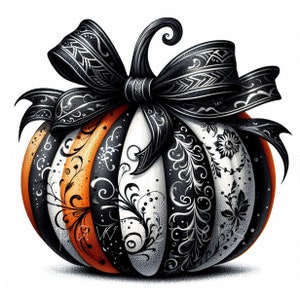 Dark Pumpkin Clipart | Set of 10 | High Quality 300 DPI Jpegs ...