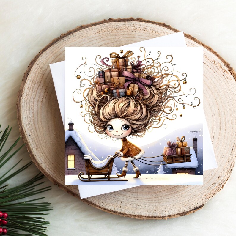 Quirky Christmas Bell Art 10 High Res Watercolor Jpgs Junk Journaling ...