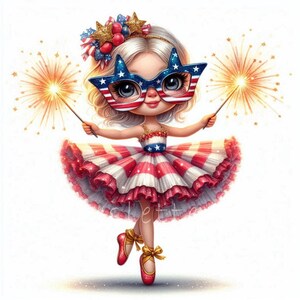 Patriotic Gnome Clipart Bundle, Fourth of July American Pride, 4th of ...