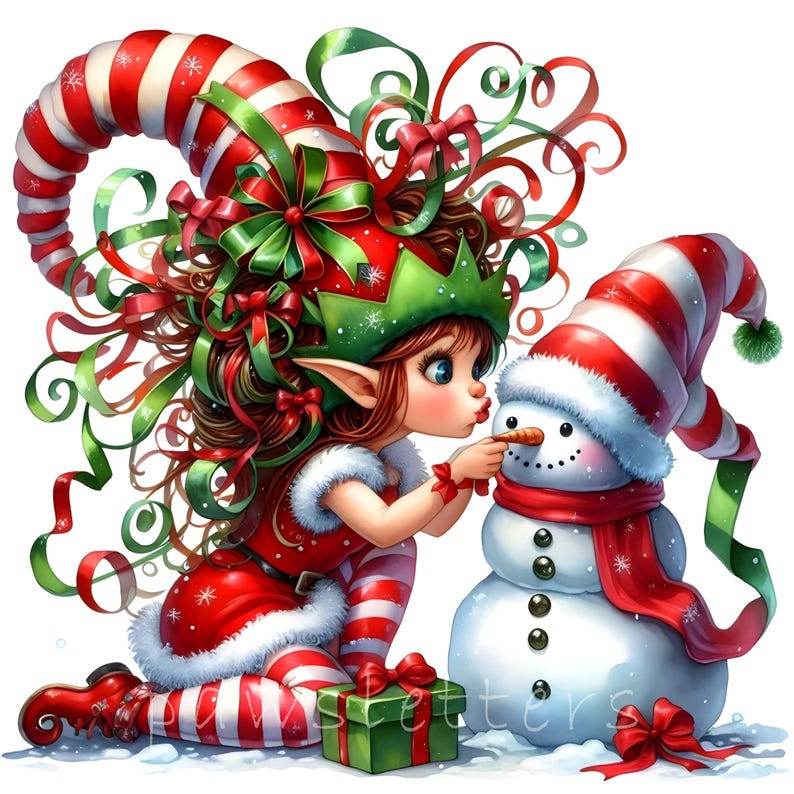 Christmas Snowman Bundle Clipart, Festive Snowmen Graphics, 10 Jpgs ...