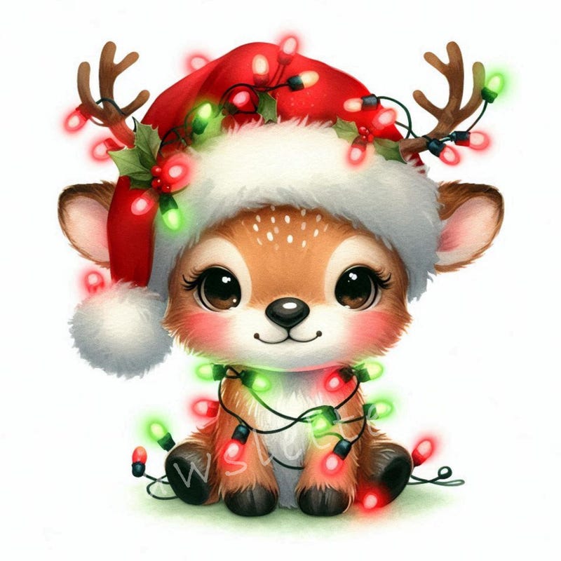 Reindeer Clipart - Etsy