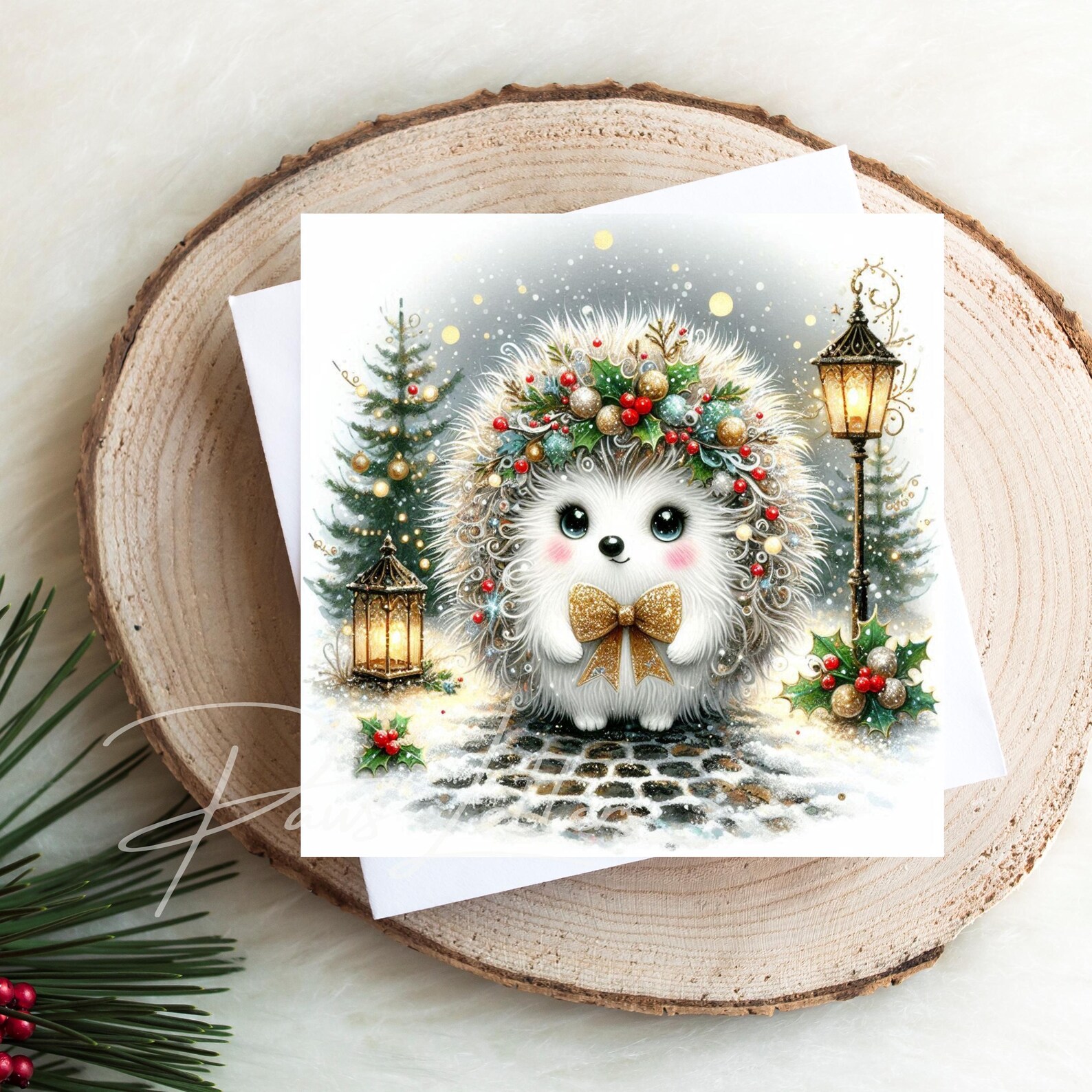 Christmas Animals Clip Art 12 High Res Watercolor Jpgs Winter Animals ...