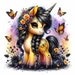 Baby Unicorn Watercolor Clipart | Set of 10 | High Quality 300 DPI ...