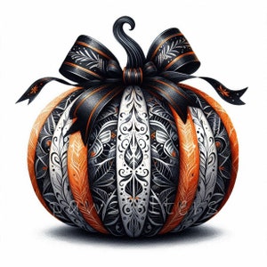 Dark Pumpkin Clipart | Set of 10 | High Quality 300 DPI Jpegs ...