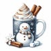 Holiday Hot Cocoa Mug Clipart 10 High Res Watercolor Jpgs Winter Hot ...