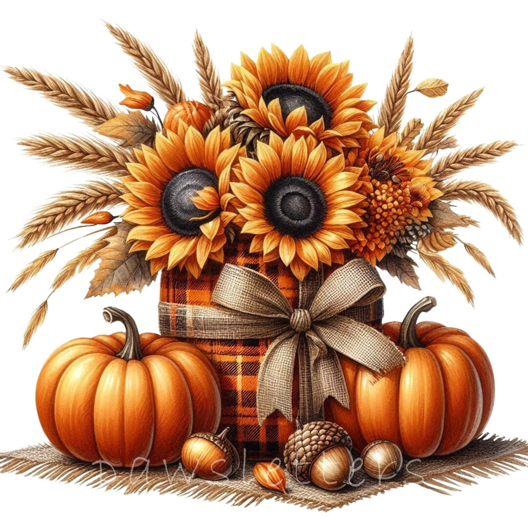 Stacked Pumpkin Clipart | Set of 10 | High Quality 300 DPI Jpegs ...