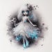 Ghost Bride Doll Clip Art 10 High Res Watercolor Jpgs for Junk Journal ...