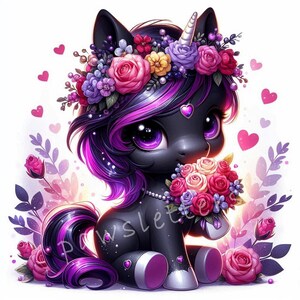 Valentines Unicorn Clipart Set of 10 High Quality 300 DPI Jpegs ...