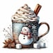Holiday Hot Cocoa Mug Clipart 10 High Res Watercolor Jpgs Winter Hot ...