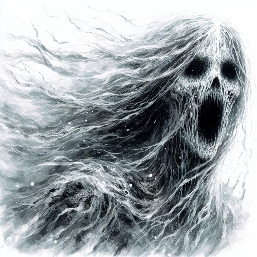 Wailing Banshee Clipart Set of 10 High Quality 300 DPI Jpegs Watercolor ...