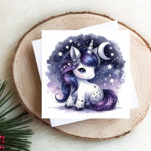 Twilight Christmas Unicorn Clip Art 10 High Res Watercolor Jpgs for ...
