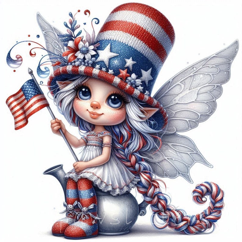 Gnome 4th of July Clipart Set of 10 High Quality 300 DPI Jpegs ...