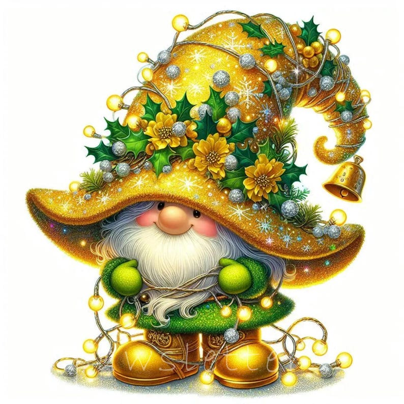 Winter Gnome Clipart | Set of 10 | High Quality 300 DPI Jpegs | Festive ...