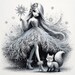 Winter Frost Princess Clip Art 10 High Res Watercolor Jpgs for Junk ...