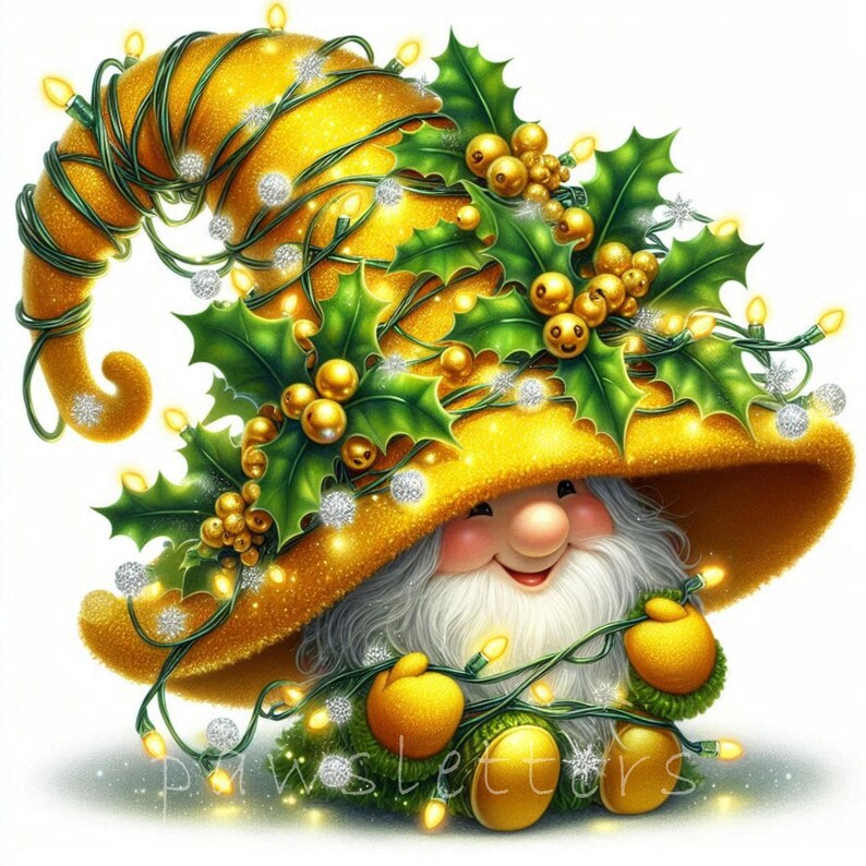 Winter Gnome Clipart | Set of 10 | High Quality 300 DPI Jpegs | Festive ...