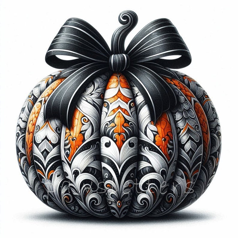 Dark Pumpkin Clipart | Set of 10 | High Quality 300 DPI Jpegs ...