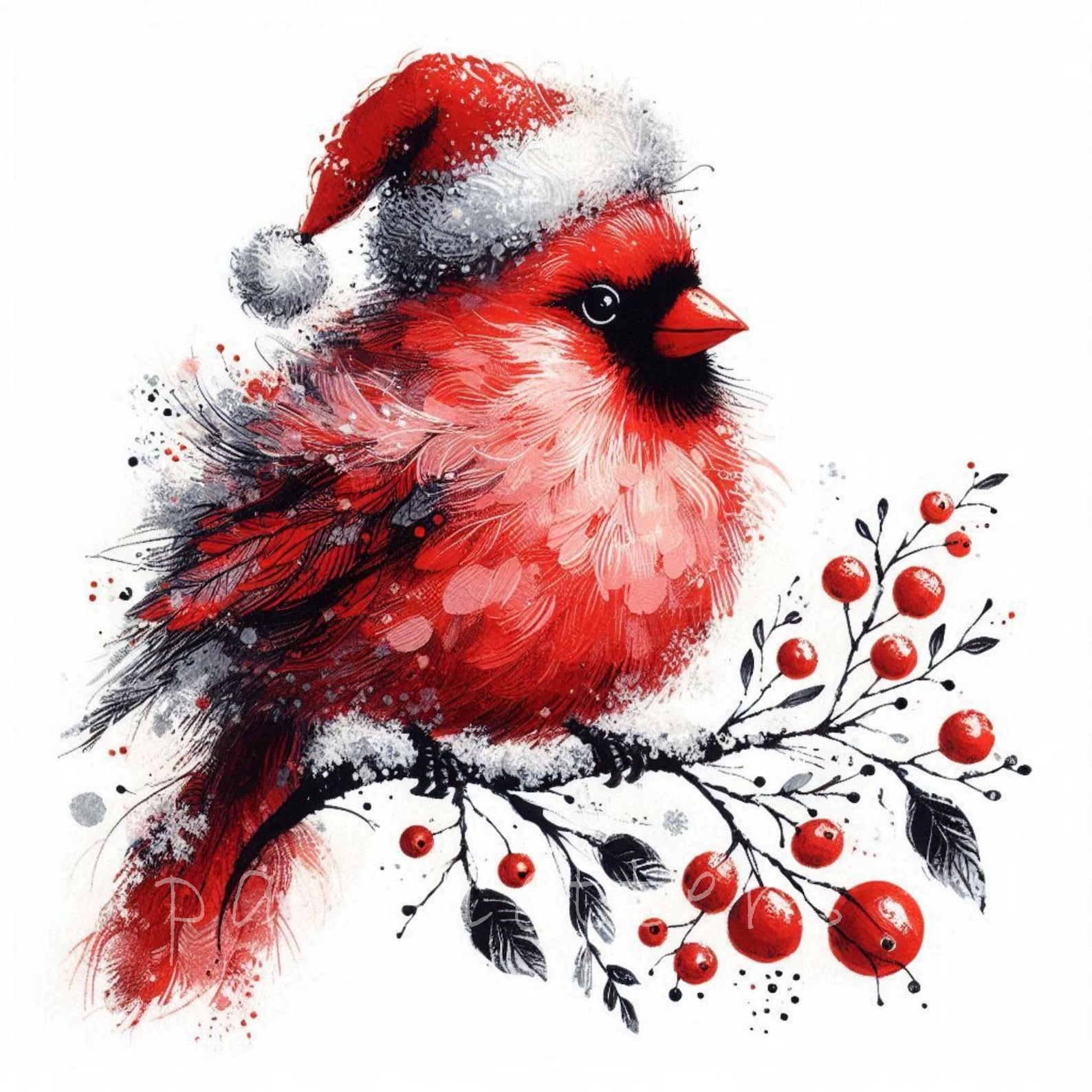 Christmas Cardinal Clipart | Set of 10 | High Quality 300 DPI Jpegs ...