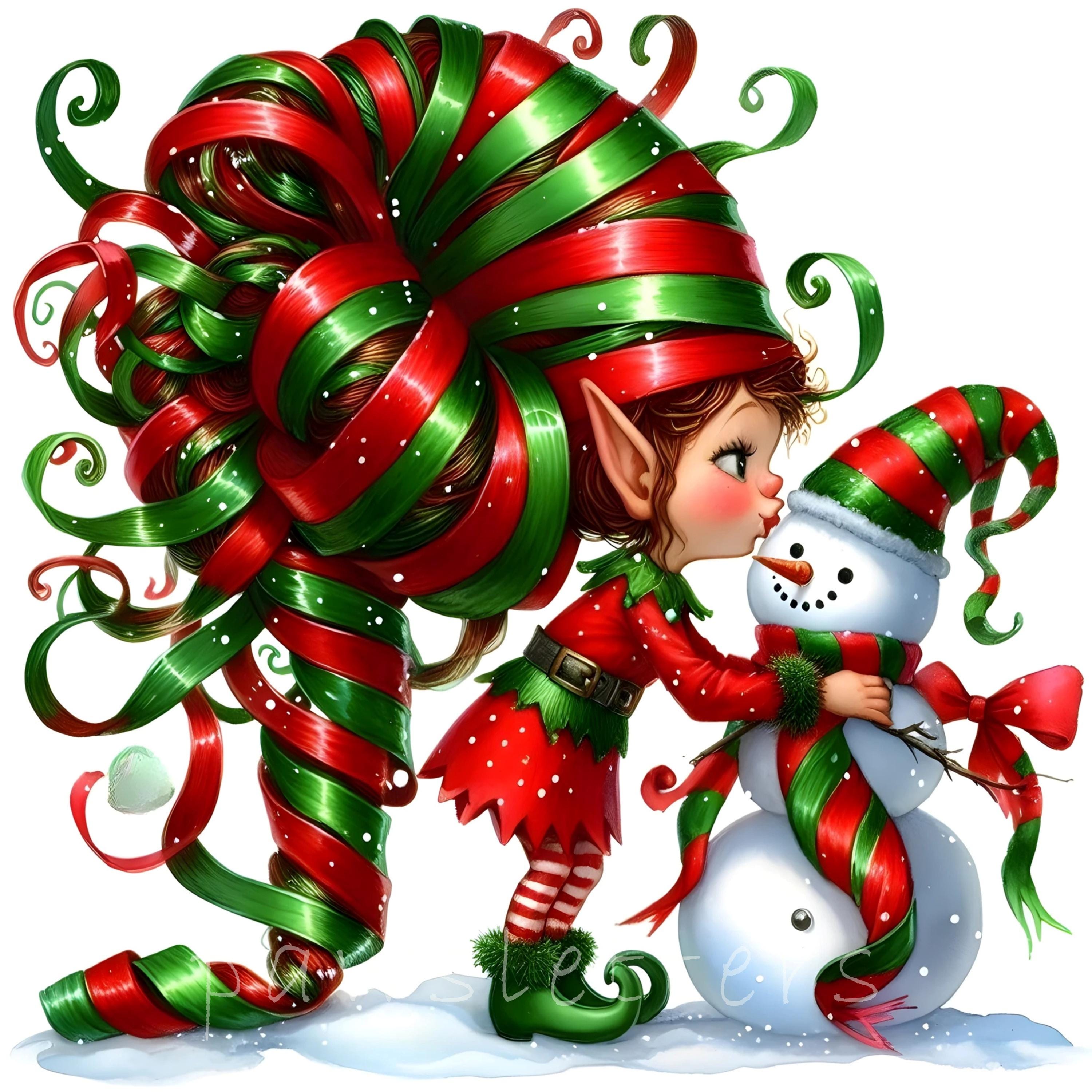 Christmas Snowman Bundle Clipart, Festive Snowmen Graphics, 10 Jpgs ...