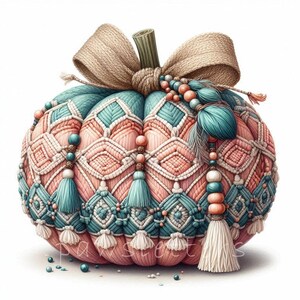 Boho Chic Pumpkin Clipart | Set of 10 | High Quality 300 DPI Jpegs ...