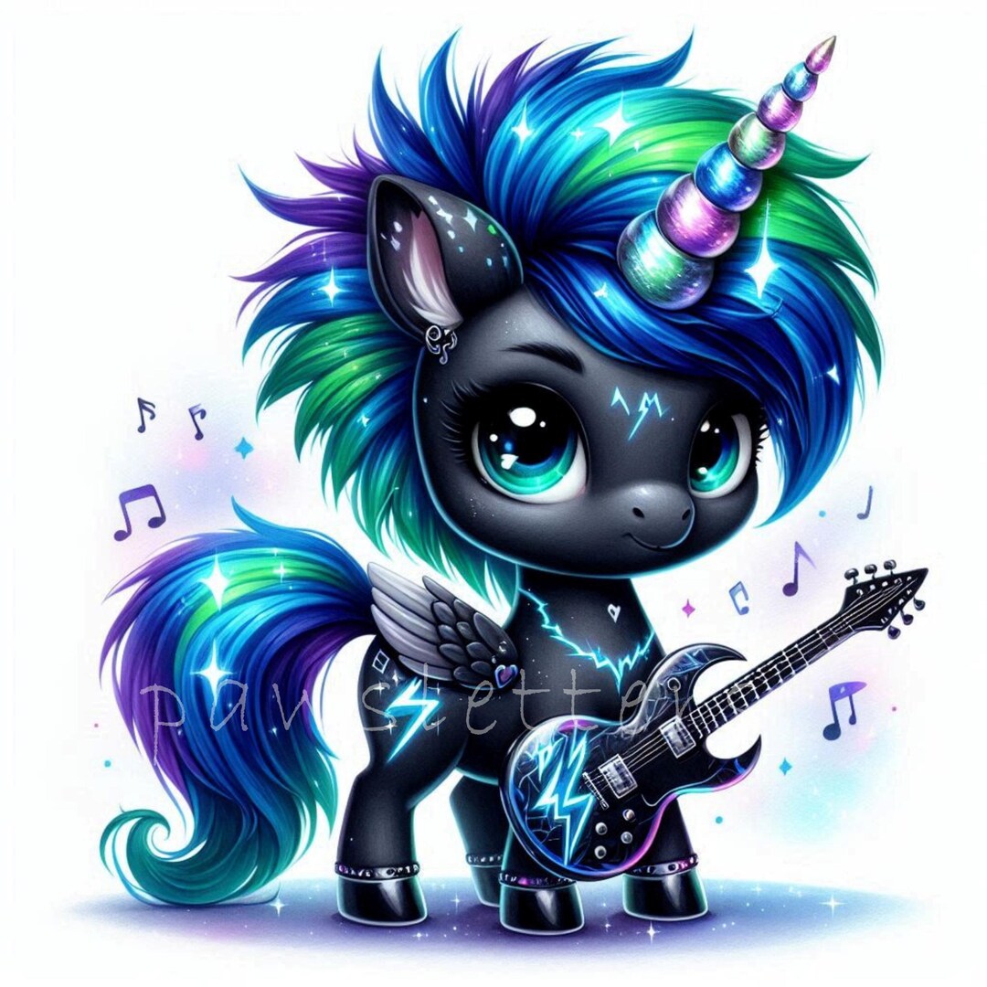 Electric Neon Unicorn Clipart | Set of 10 | High Quality 300 DPI Jpegs ...