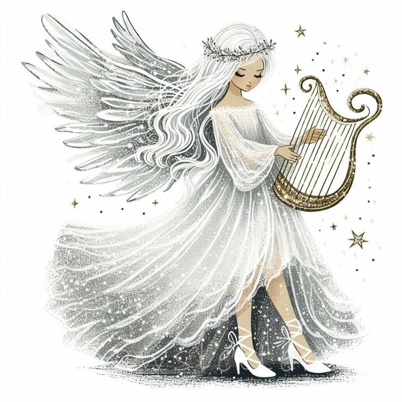 Snow Angel Clipart - Etsy