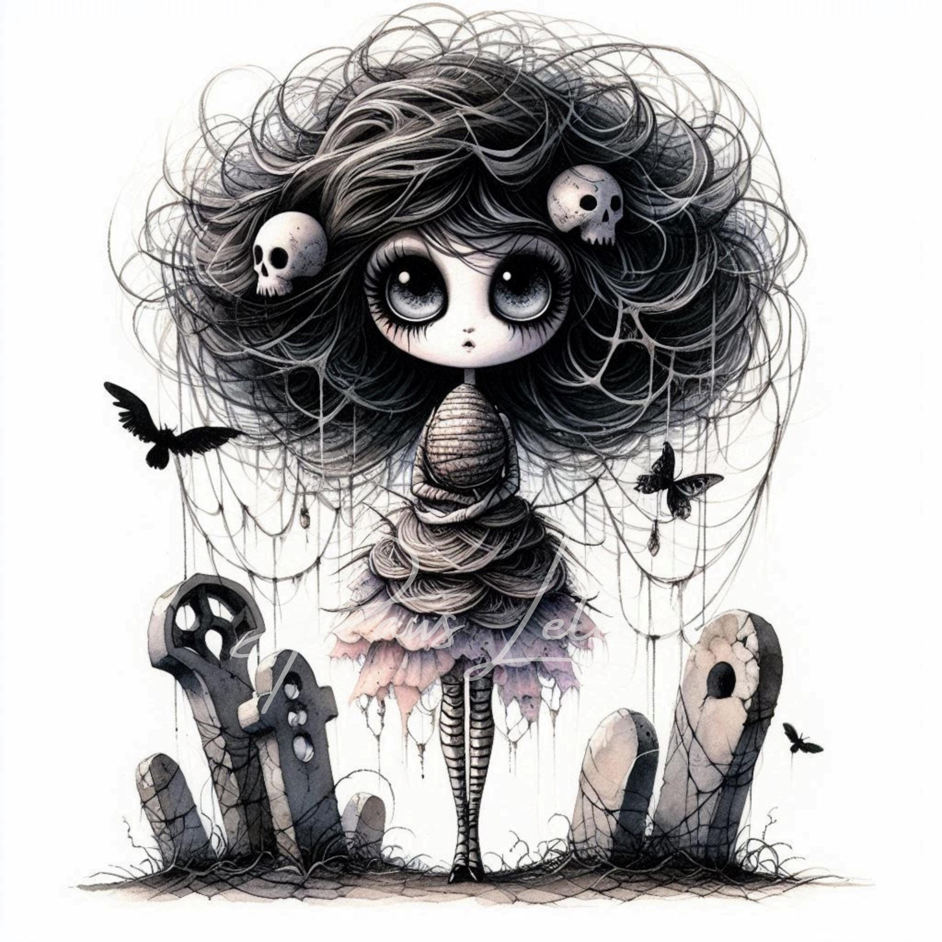 Cocoon Keeper Doll Clipart | Dark Fantasy Art Jpgs | Mysterious Forest ...
