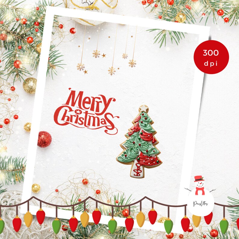 Christmas Tree Clipart Bundle, Christmas Tree Clipart, COMMERCIAL USE ...