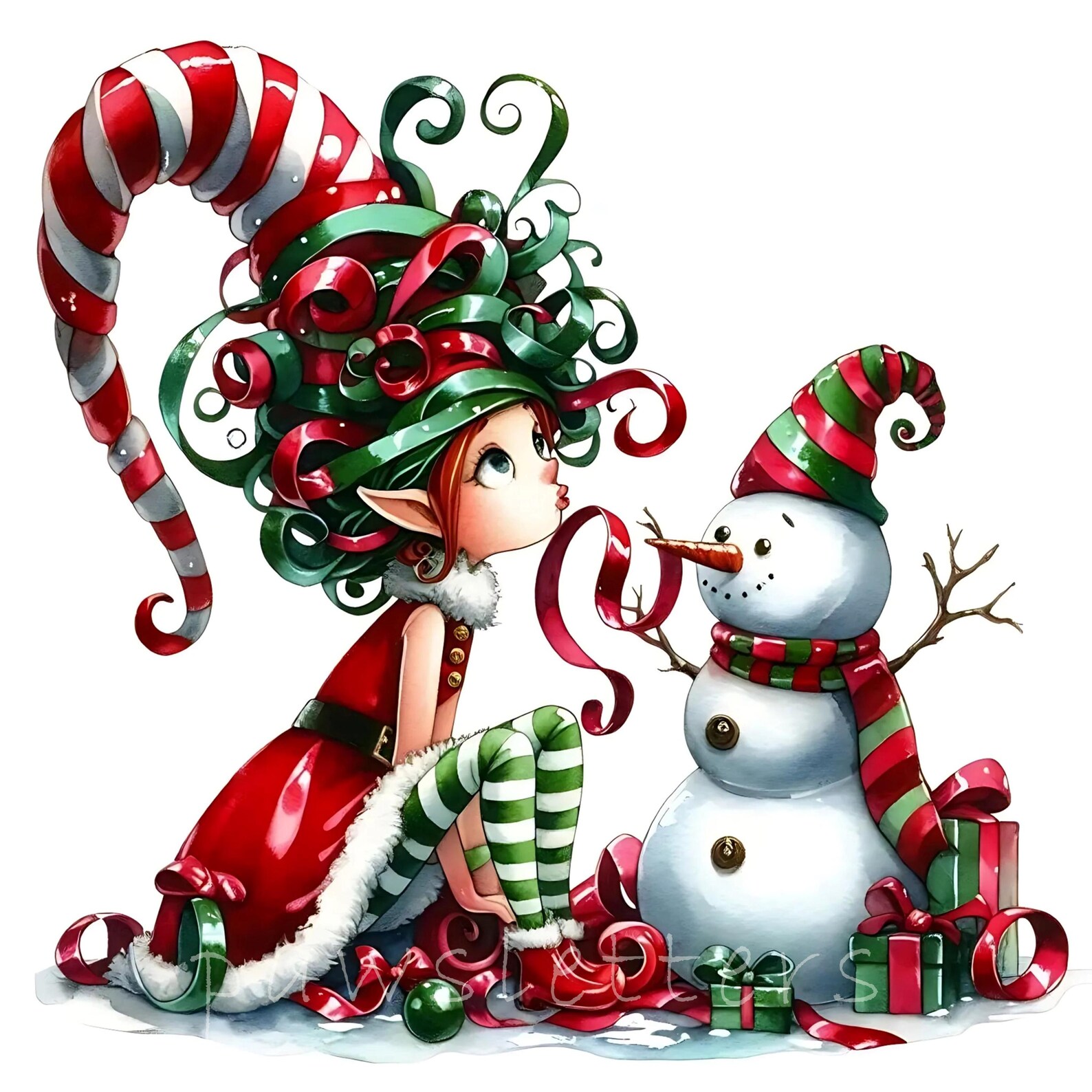 Christmas Snowman Bundle Clipart, Festive Snowmen Graphics, 10 Jpgs ...