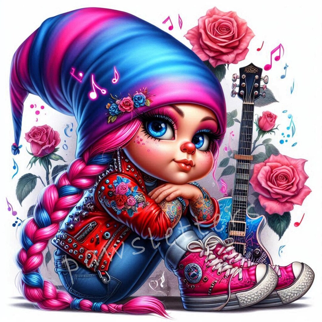 Funky Gnome Clipart | Set of 10 | High Quality 300 DPI Jpegs | Rock and ...