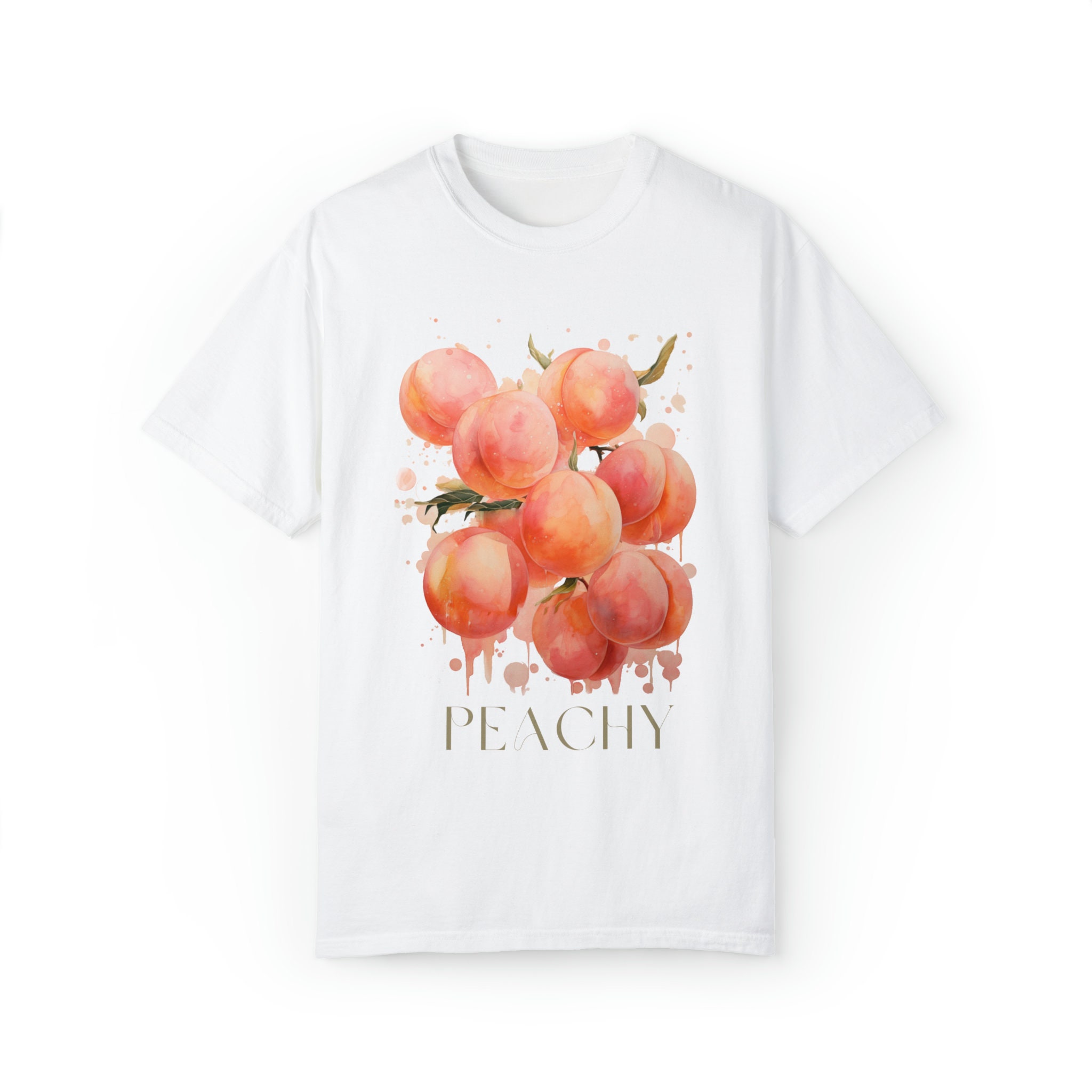 Cottagecore Peachy Tshirt, Oversized Tee, Peaches Shirt, Unisex Tshirt ...