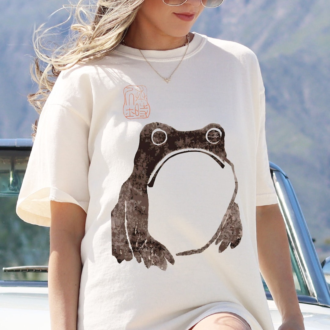 Vintage Japanese Frog Illustration by Matsumoto Hoji, Cute Frog Tee - Etsy