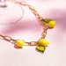 Gold Plated Lemon Chain Necklace, Fruit Jewelry Necklace, Cute Necklace ...