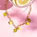 Gold Plated Lemon Chain Necklace, Fruit Jewelry Necklace, Cute Necklace ...