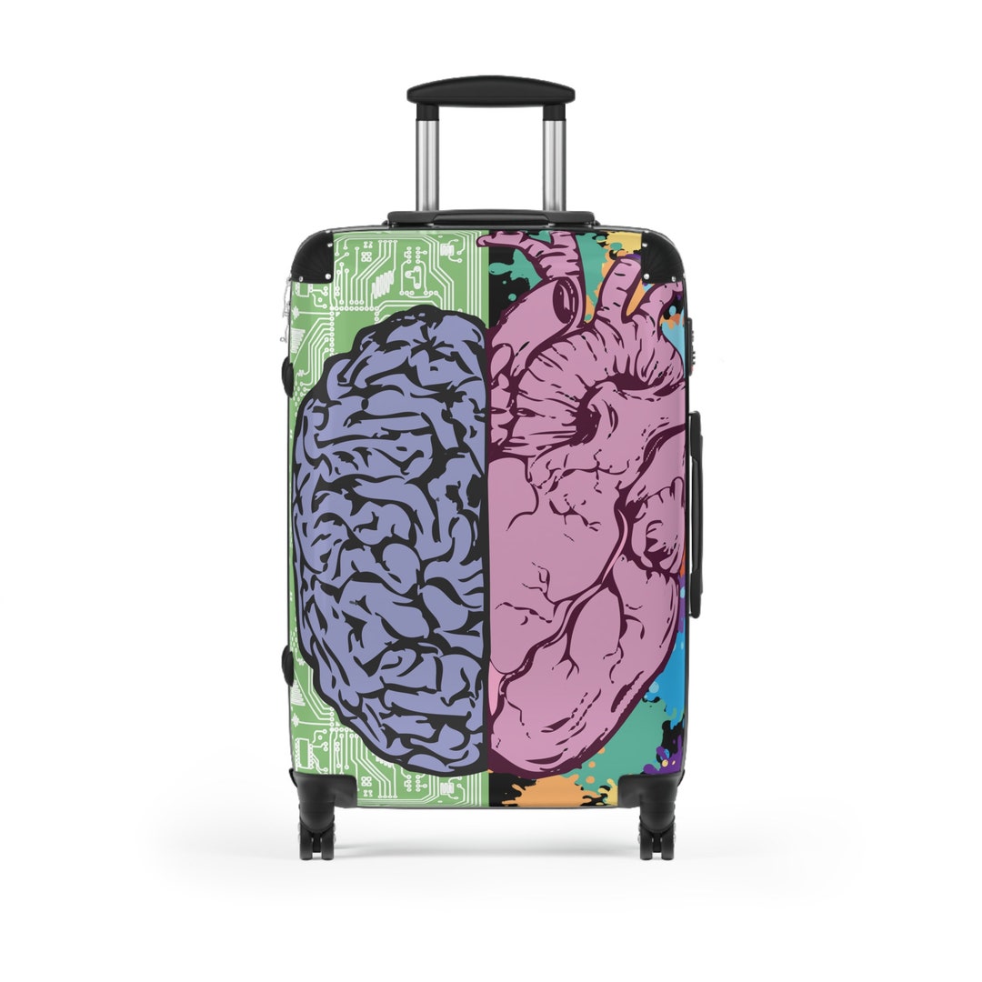 Suitcase Heart and Brain - Etsy