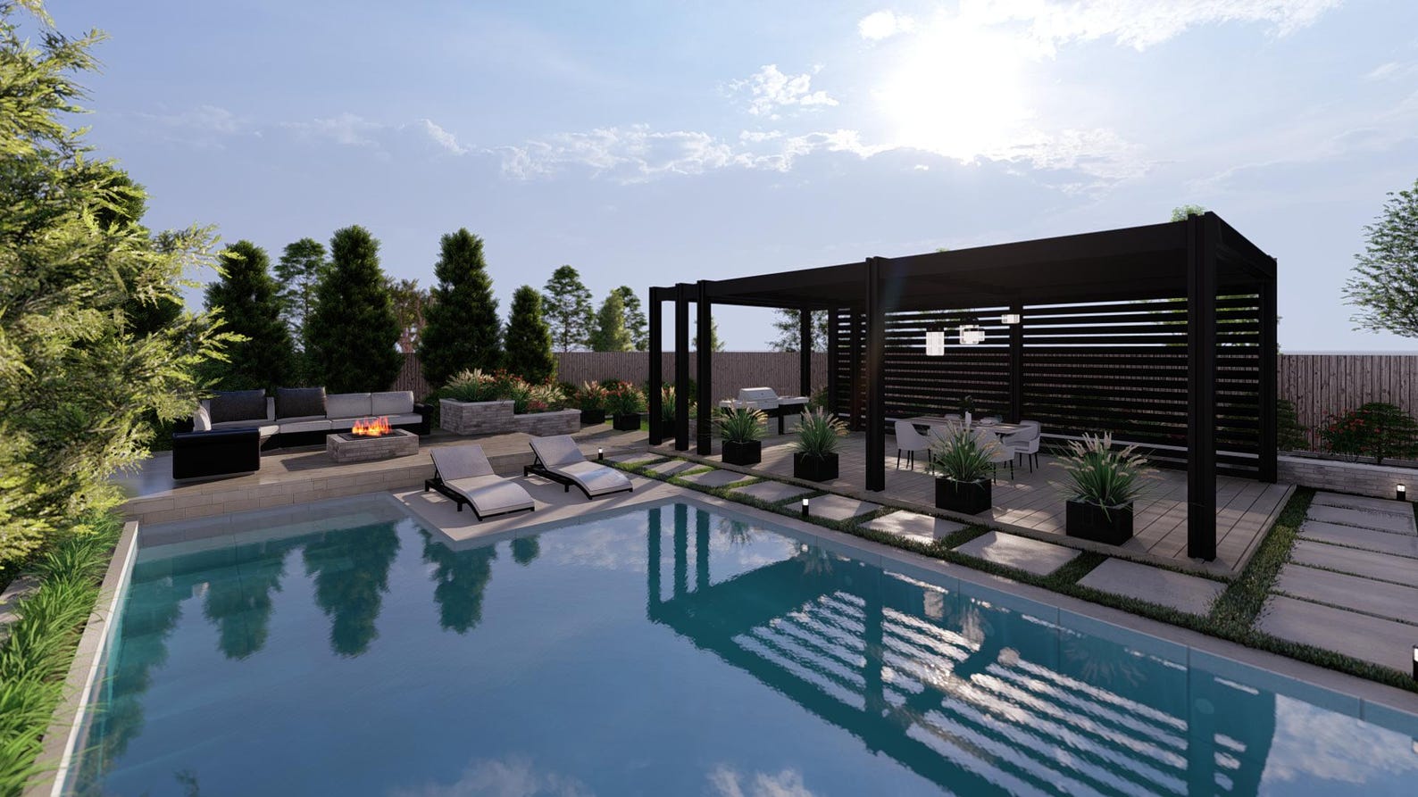 Landscape Design for Front Yard, Backyard, Patio, Garden 3D ...