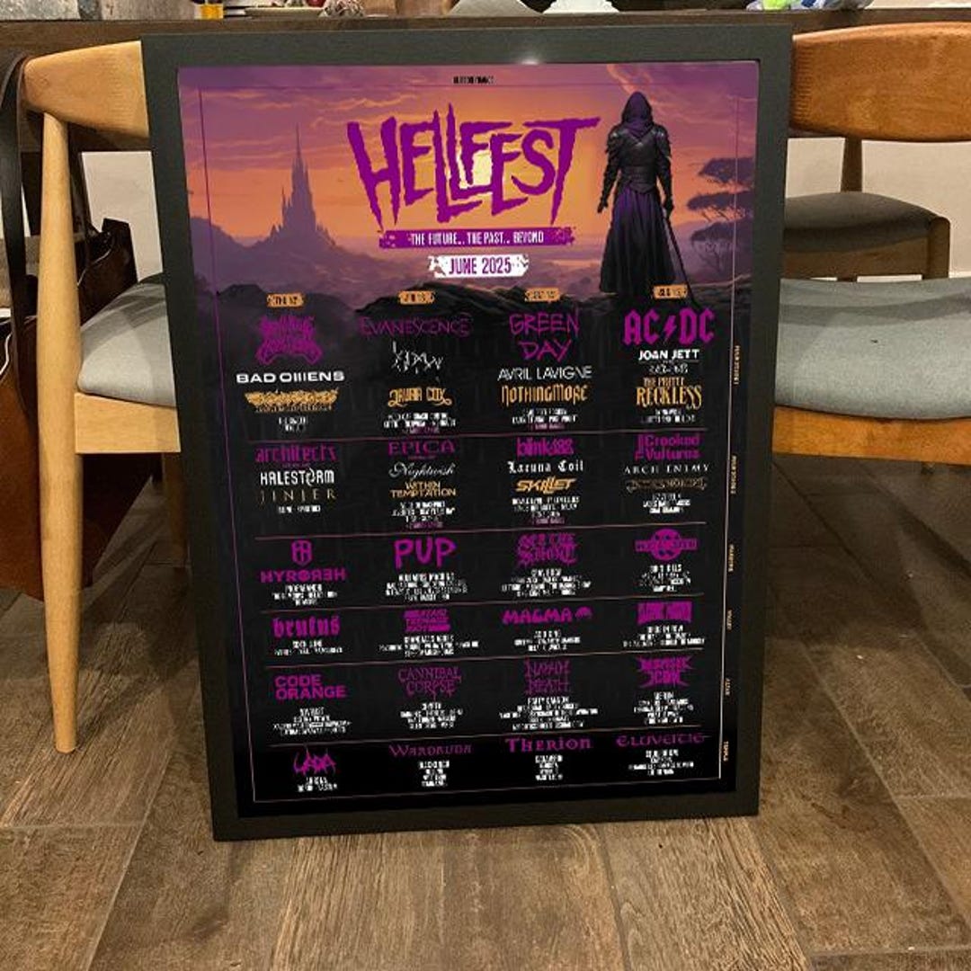 Hellfest 2025-A Vos Affiches Poster, Home Decor, Wall Decor - Etsy