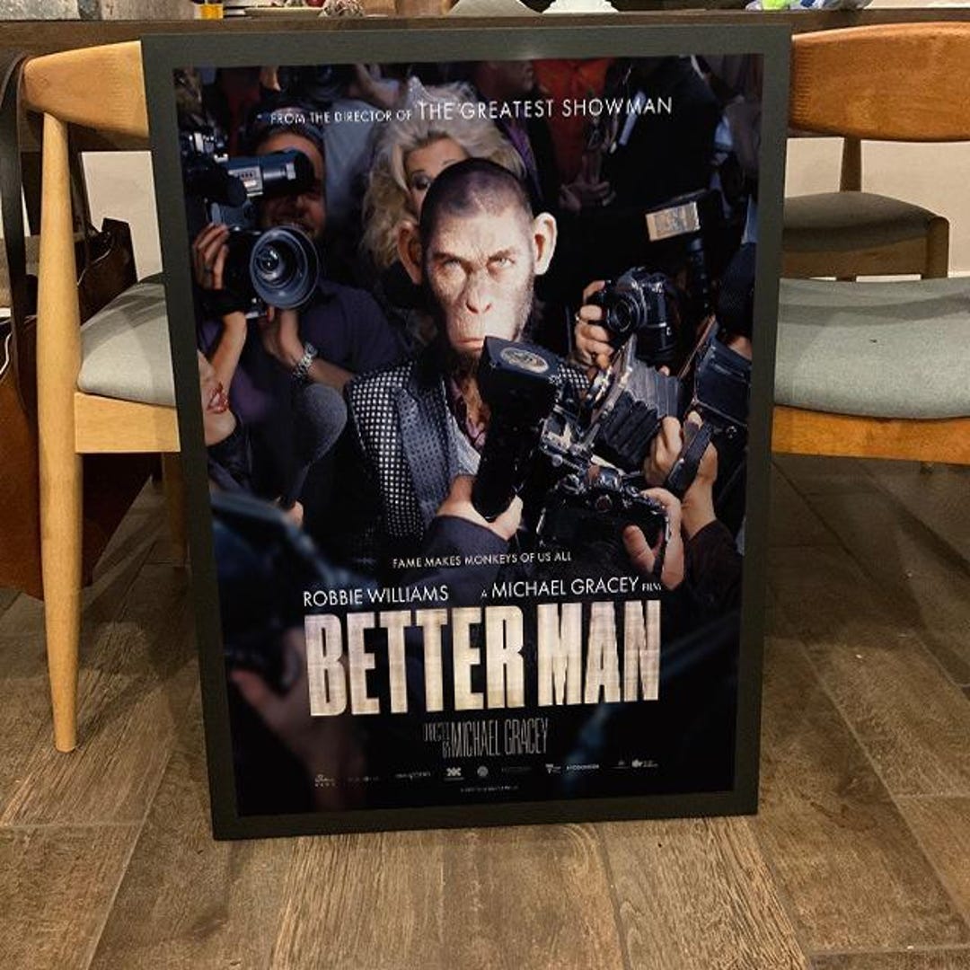 Official Poster for the Robbie Williams Biopic 'better Man' - Etsy